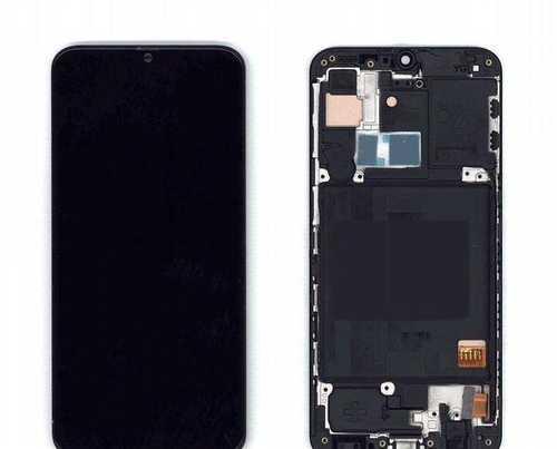 Модуль для Samsung Galaxy A40 черный с рамкой