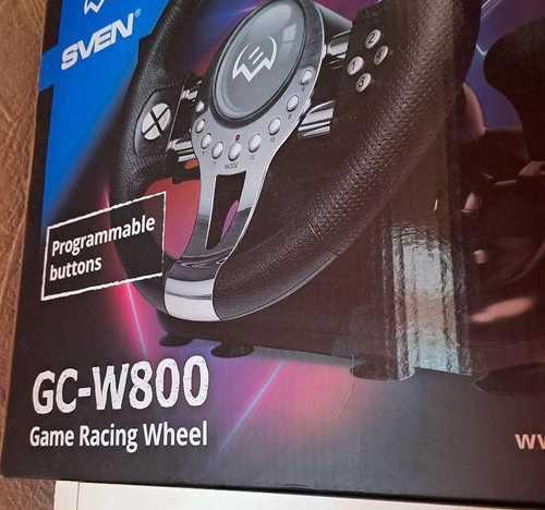 Игровой руль с педалями Sven GC-W800