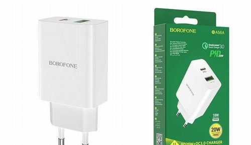Зарядное устройство сетевое Borofone B A56A PD 20W