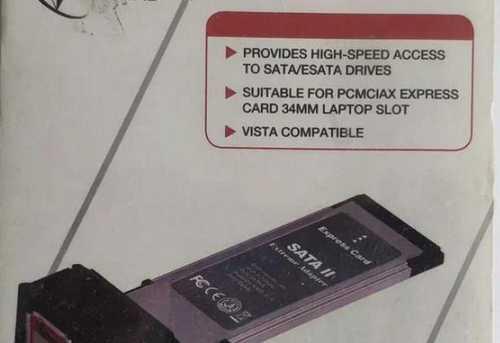 Esata pcmcia Express card для дополн слотов SATA2