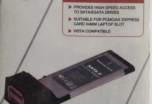 Esata pcmcia Express card для дополн слотов SATA2