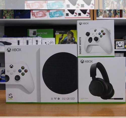 Xbox Series S   гарнитура   геймпад White