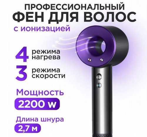 Stimaxon Фен для волос профессиональный фиолетовый