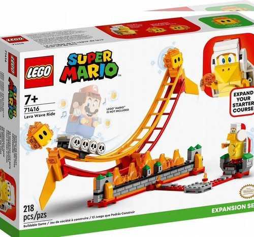 Lego Super Mario Поездка на лавовой волне 71416