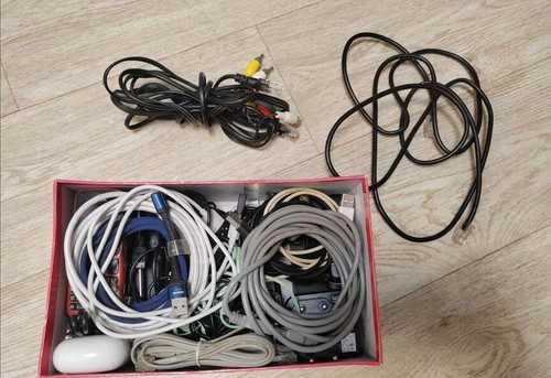 Провода, шнуры, зарядки, наушники, кабели пакетом