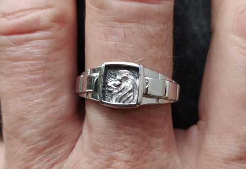 Печатка кольцо серебряная мужская