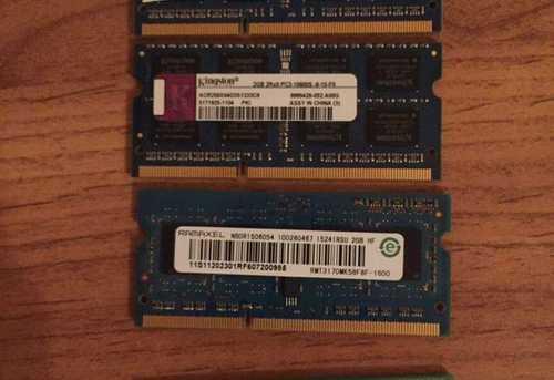 Оперативная память ddr3, ddr4 для ноутбука