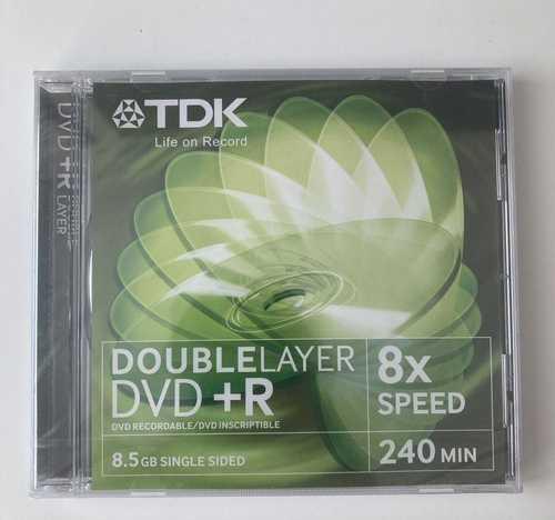 Болванки для записи TDK DVD+R DL 8.5Gb, 8x