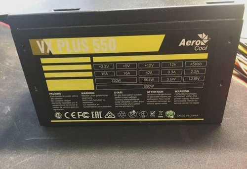 Блок питания Aerocool ATX 550W VX plus