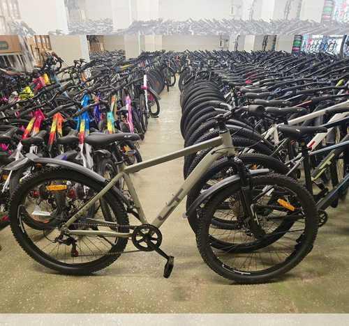 Велосипед 27.5 алюминий 1*7 кассета shimano серый