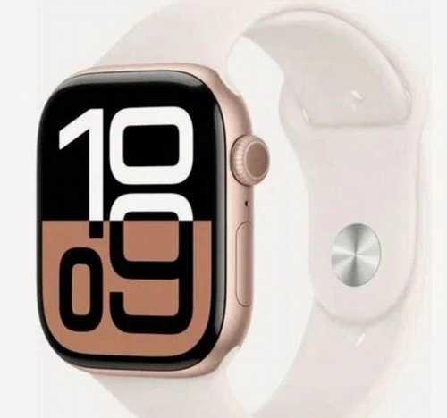 Apple Watch Series 10 46мм белый/розовое золото