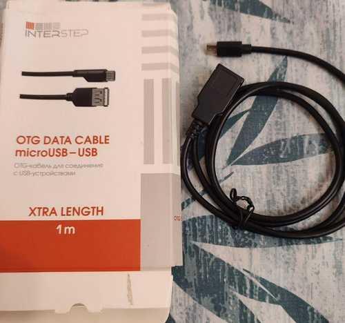 Кабель otg data cable microUSB-USB