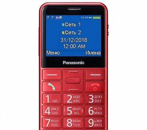 Мобильный телефон Panasonic TU150 красный (KX-tu15