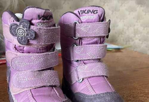 Зимние ботинки для девочки 21
