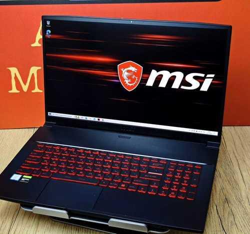 Игровой 17,3 MSI i7 9750H GTX1650Ti 16/512SSD 144