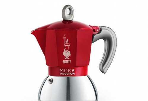 Гейзерная кофеварка Bialetti Moka Induction rossa