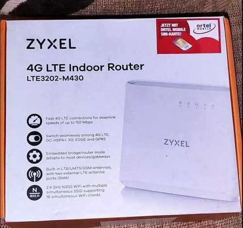 4g роутер Zyxel LTE3202-M430 прошит смарт тарифы