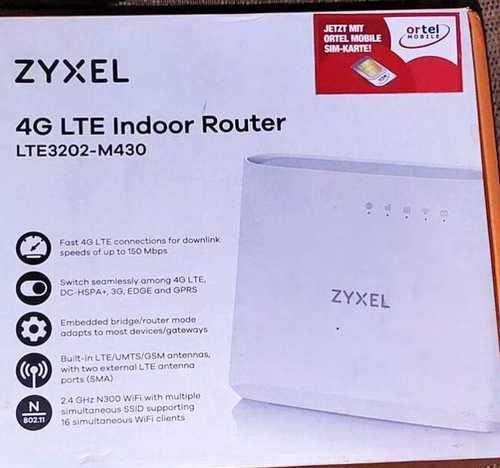 4g роутер Zyxel LTE3202-M430 прошит смарт тарифы