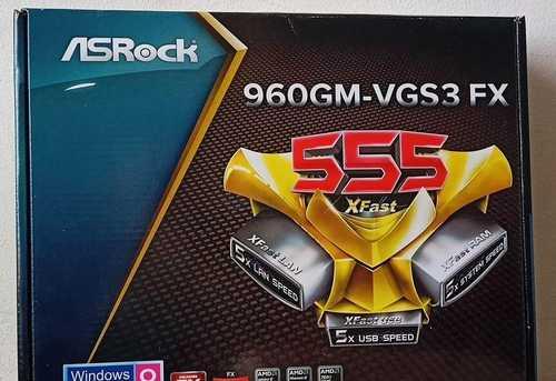 Материнская плата с процессор AM3 (AsRock 960GM)