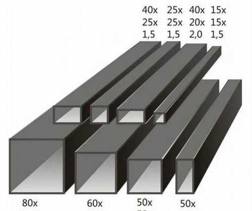 Профильные трубы в ассортименте