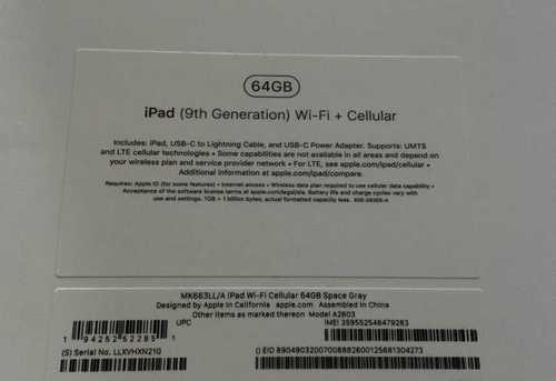 iPad 10.2 (2021) 64 LTE Gray