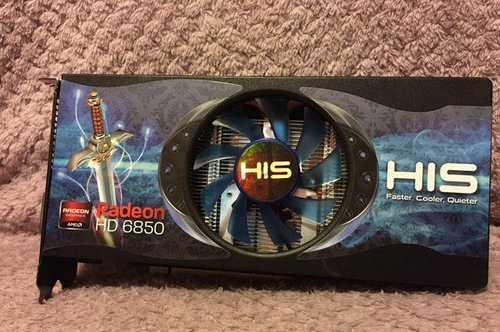 Видеокарта HIS Radeon HD 6850 1gb на ремонт