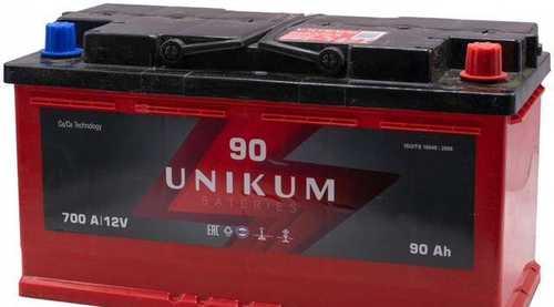 Аккумулятор unikum 90 Ач 700 А обратная полярность