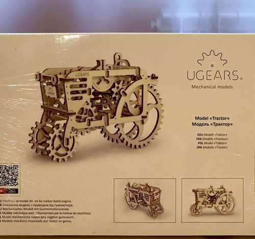 Конструктор Ugears, Трактор (3D-пазл)