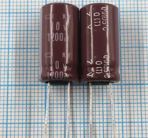 1200uF 10v 10v1200uF 10x20 KY - Электролитический конденсатор