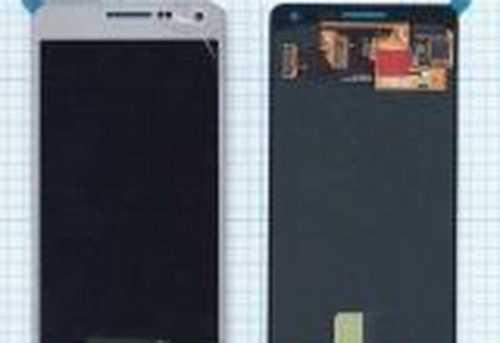 Дисплей для Samsung A5 SM-A500F серебристый (Premi