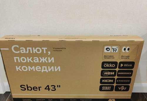 Новый телевизор Sber SDX43F2010B 43" (109 см), FHD