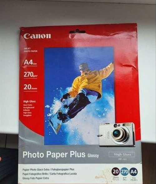 Фотобумага a4 глянцевая Canon Photo Paper + Glossy