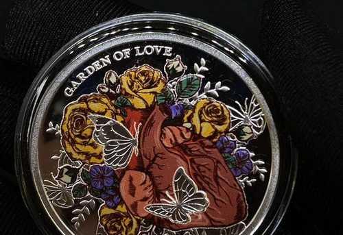 Монета "Сад любви" 2023 г., 10 г серебра