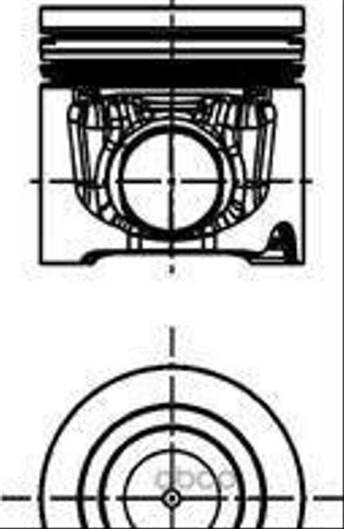 Поршень dm.95.812x2.5x2.0x2.5 STD Цена за 1 шт