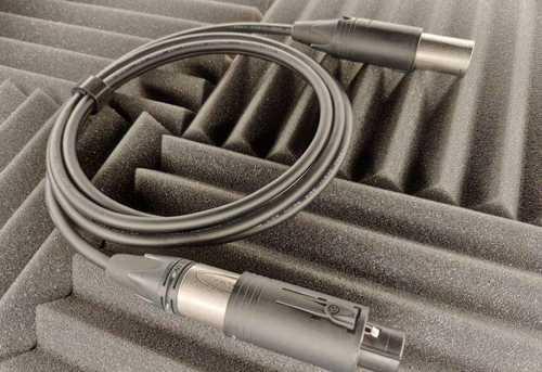 Xlr на Xlr Neutrik nc3fm-c, mogami 2792