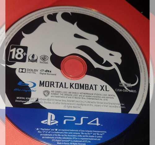 Mortal kombat xl диск ps4