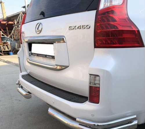 Защита заднего бампера Lexus GX 460 2009 угловая