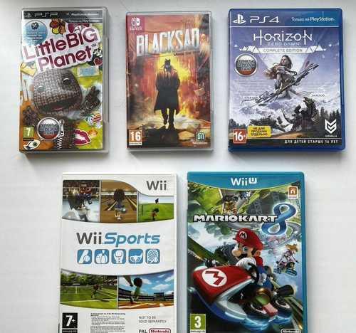 Игры и аксессуары Wii Switch PS4