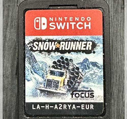 Snowrunner nintendo switch картридж