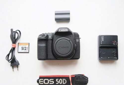 Фотоаппарат Canon 50d (пробег 33к) body + CF