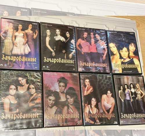 Зачарованные диски DVD 8 сезонов двд Charmed
