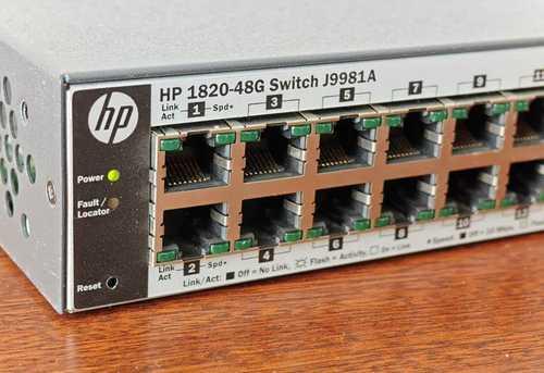 Управляемый коммутатор HP 1820-48G (J9981A)