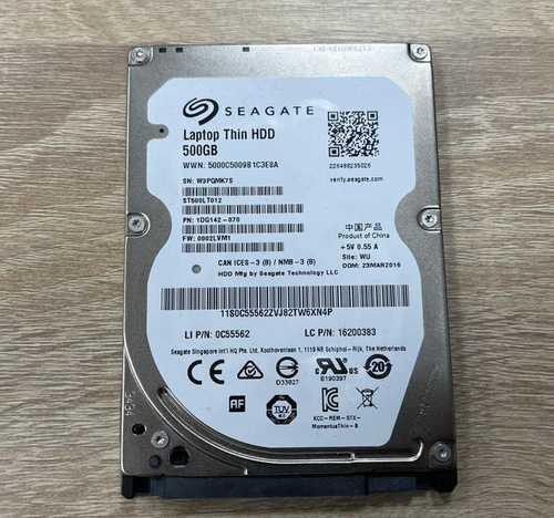 Seagate Laptop Thin HDD 500Gb