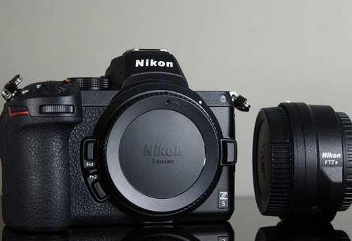Nikon Z5 + FTZ II Adapter новый