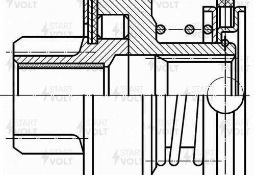 Startvolt VCS 2601B Привод стартера (бендикс)