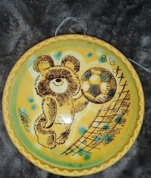 Олимпийский мишка тарелка зик