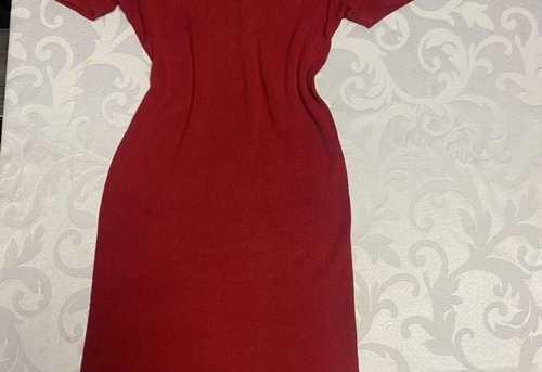 Платье женское красное трикотажное 42-44