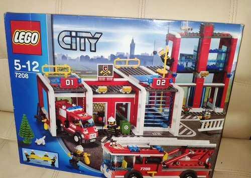 Lego 7208 Fire Station. Пожарная станция. 2010 год