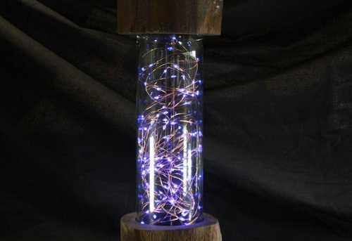 Светильник светодиодный из дерева. Handmade