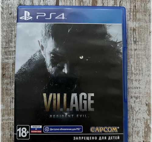 Resident evil village ps4 диск